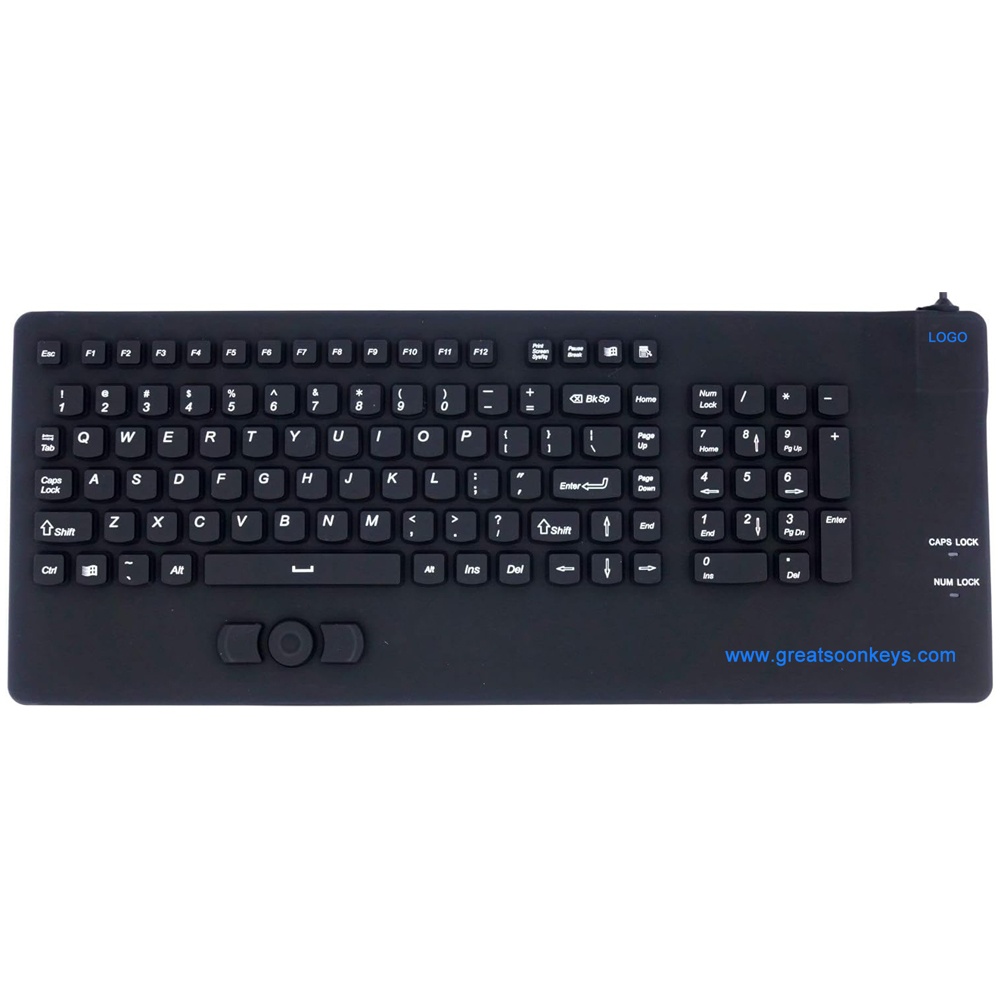 Heavy Duty Keyboard with Trackball