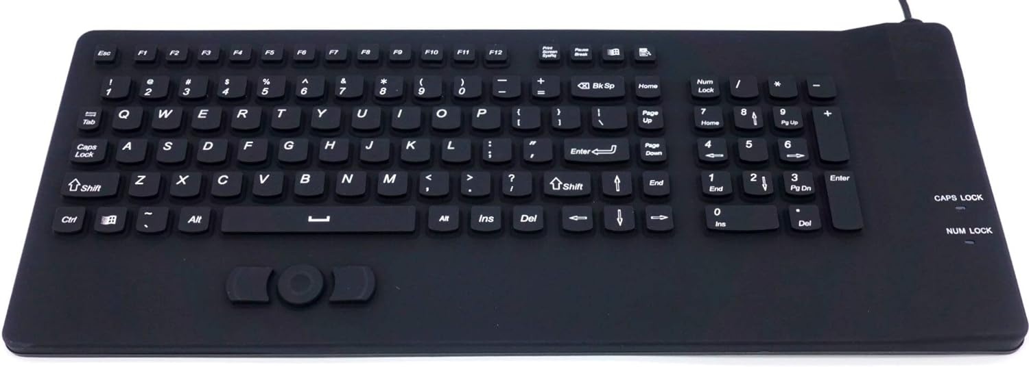 Heavy Duty Keyboard with Trackball